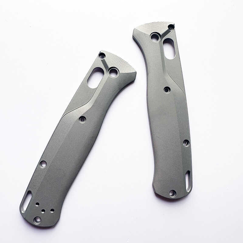 Titanium 1Pair Alloy Handle Patch for BM 535 Knife Lattice Texture ...