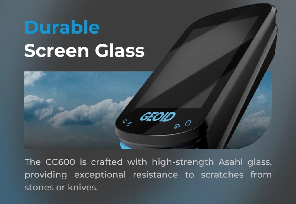 Geoid CC600 Smart Colorful Bike Computer Waterproof Wireless GPS Speedometer Support Bluetooth ...