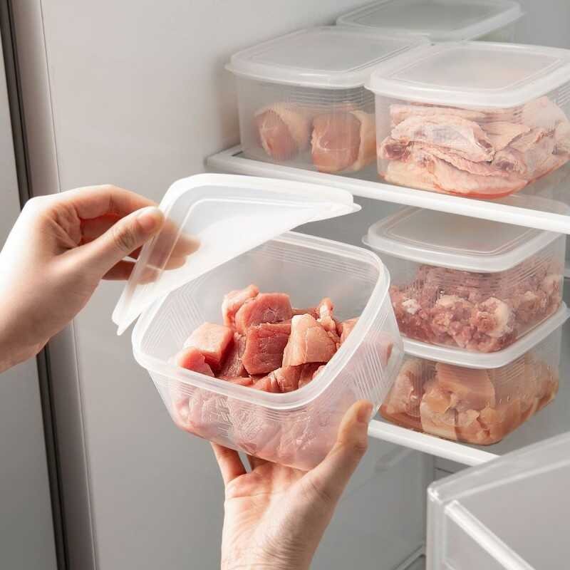 Frozen meat compartment box, refrigerator storage box, meat food ...