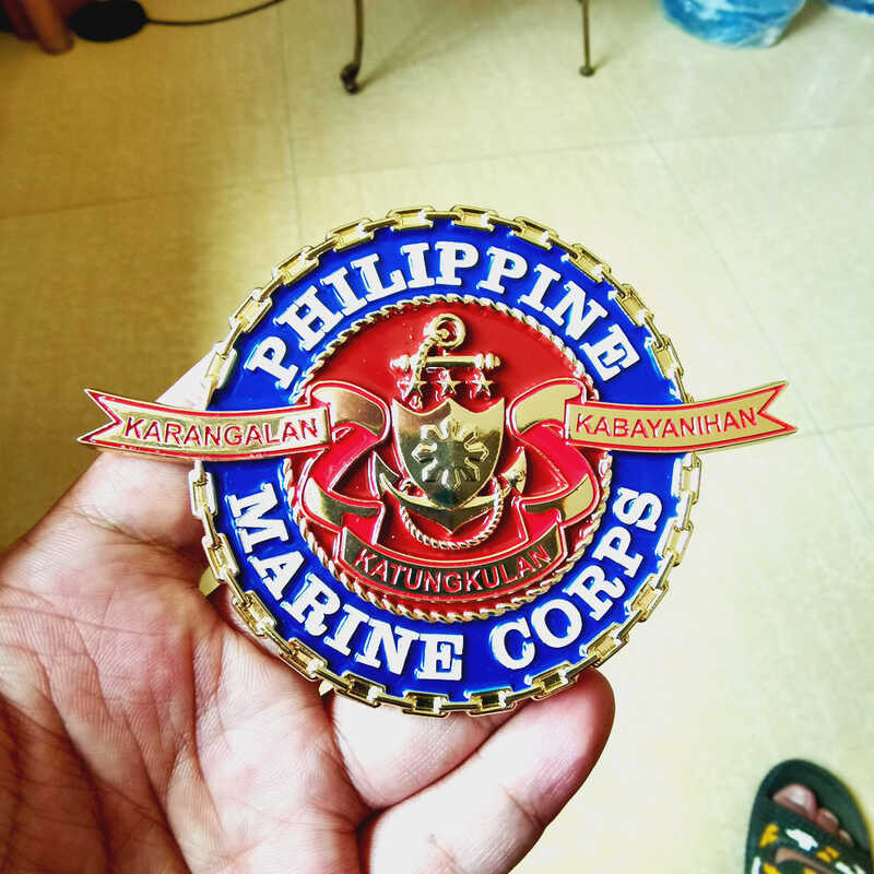 KARANGALAN PHILIPPINE MARINE CORPS EMBLEM PMC KATUNGKULAN car badge ...