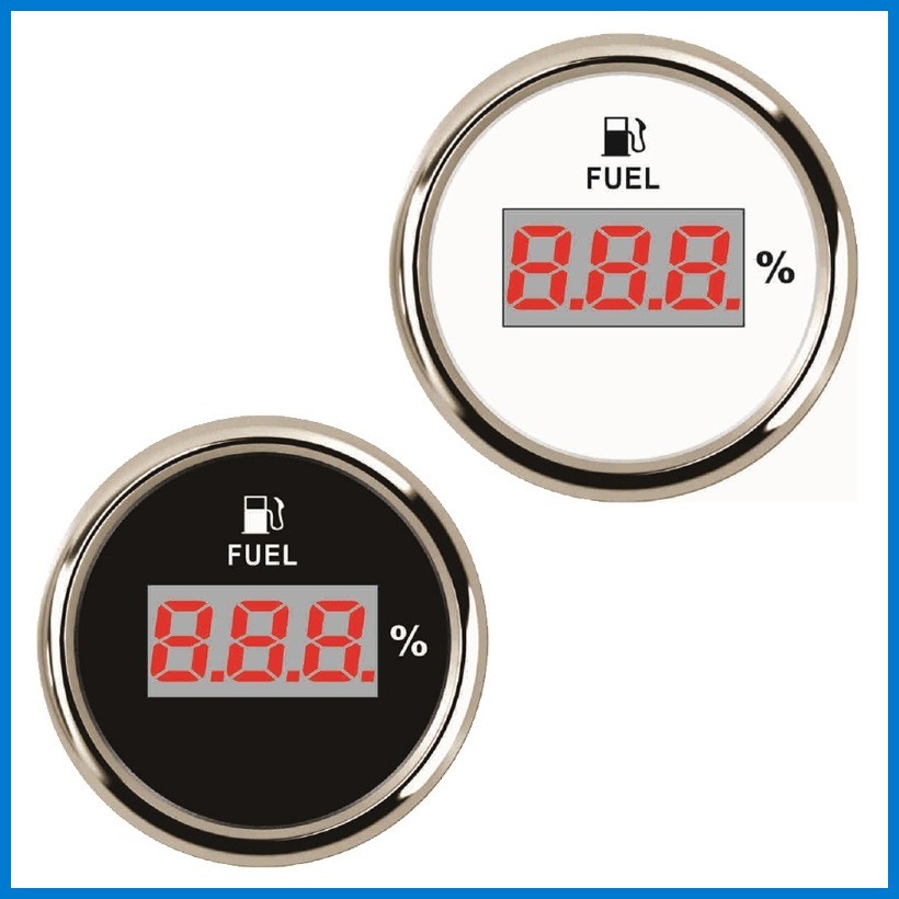 Fuel Level Gauge Sensor 52mm Pointer Universal Oil Gas Tank Meter with ...