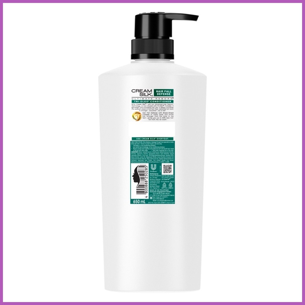 ♀ ℗ Cream Silk Ultimate Reborn Hair Conditioner Hairfall Defense with ...