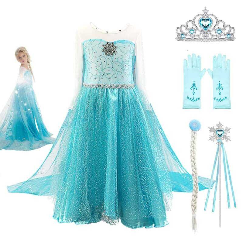 Tt Tt Babaeng Damit Para Sa Mga Ng Babae Princess Dress Snow Queen Elsa ...