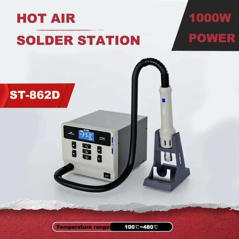 Xj ATTEN St-862D Hot Air Soldering Intelligent Digital Display 1000W ...
