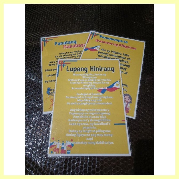 ☁ Panatang Makabayan, Lupang Hinirang at Panunumpa sa Watawat ...