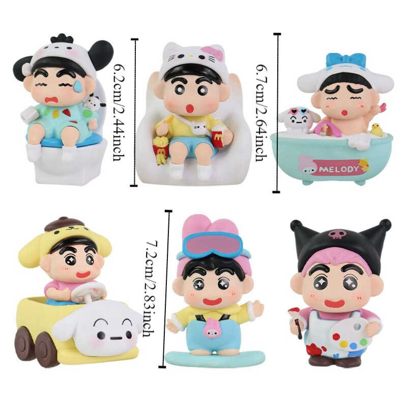 Figs BFCGBH Shin-Chan Anime Fig Handmad PVC Cartoon Character Model ...