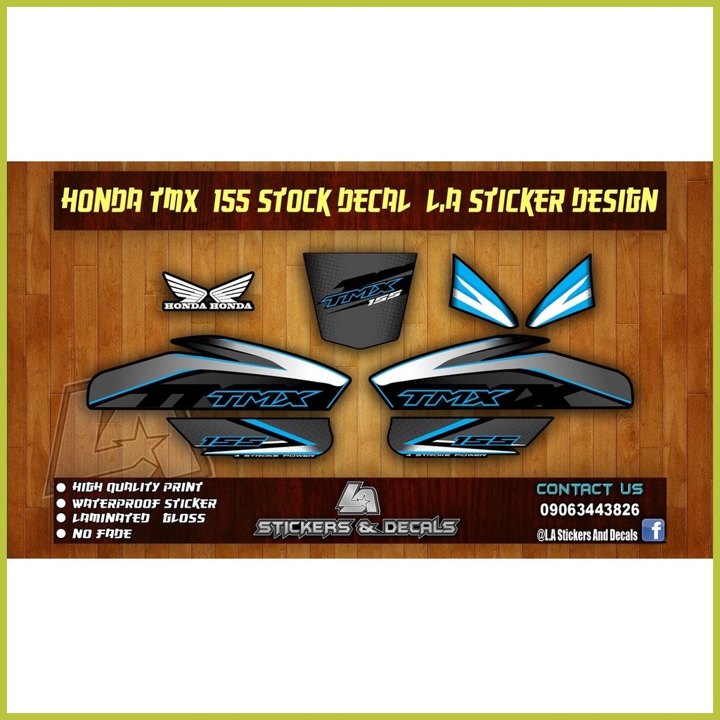 HONDA TMX 155 STOCK DECAL PRINTED BY L.A STICKER | Shopee Philippines
