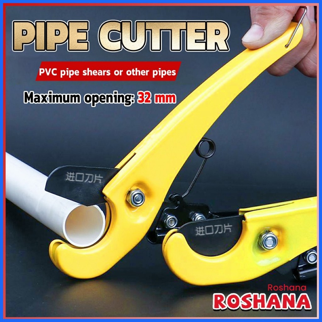 ROSHANA 32mm PVC Pipe and Tubing Cutter PPR PE Scissor hot melt tube ...