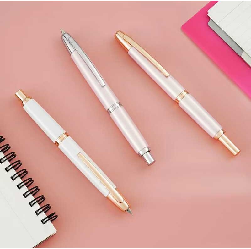 New JINHAO 10 Metal Pearl Blue Press Fountain Pen Pattern Design EF F ...