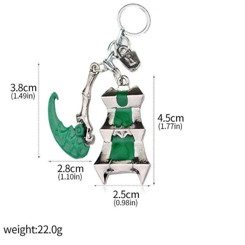 Anime Jinx Cannon Keychain Game Lol Runaway Loli Metal Key Chain for ...