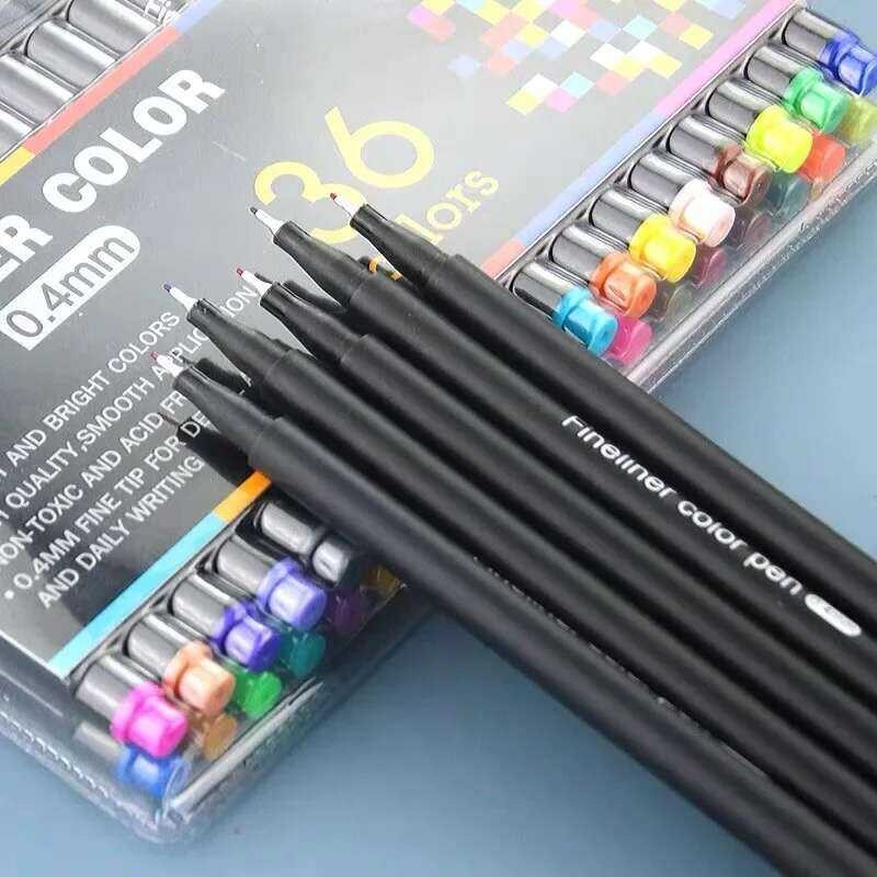 Tt 12-100 Colors Bview Colored Point Markers Fine Tip Drawing Pens ...