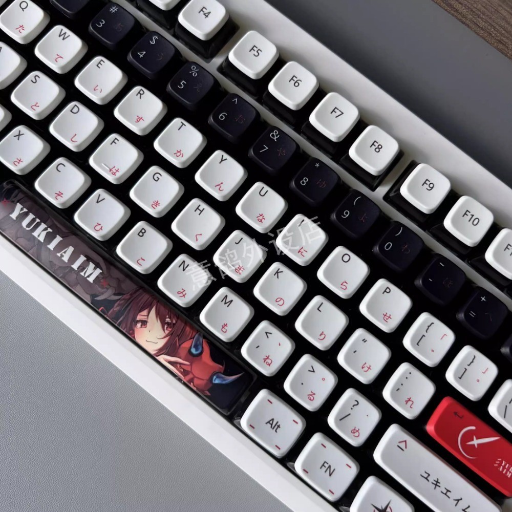 Yuki Aim Pudding Keycap 122 Keys MDA Profile PBT Four-sided Light Transmission Dye Sublimation ...