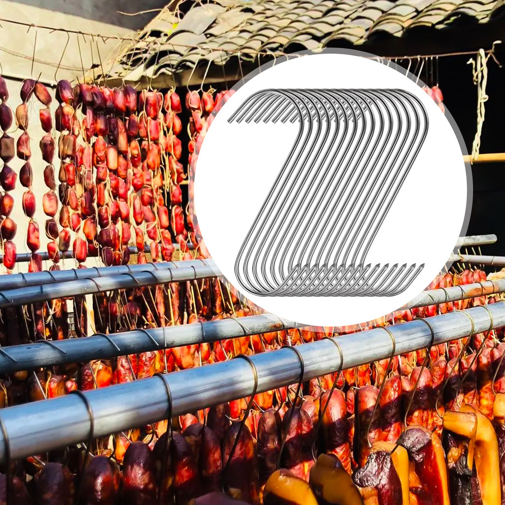 10Pcs Heavy Duty Butcher Processing Hanger - Stainless Steel S Shape ...