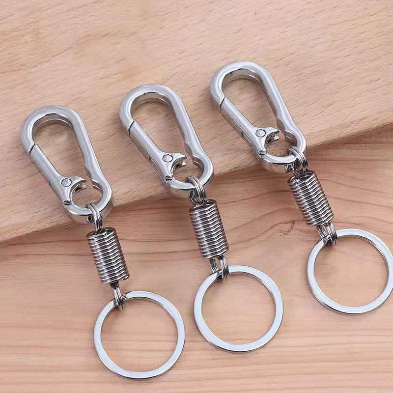 Vintage Waist Belt Spring Keychain - Outdoor Hiking Carabiner - DIY ...