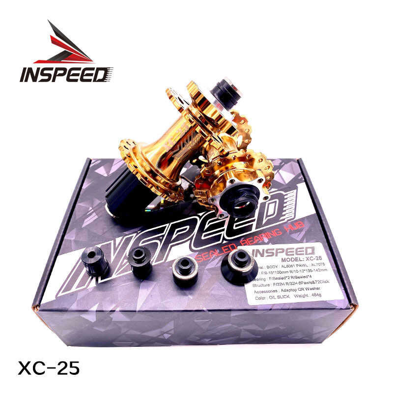 INSPEED BH Xc-25 Bike Hub 8/9/10/11Speeds Sealed Bearing Hubs QR Set ...