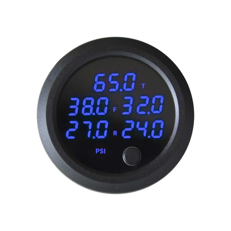 Universal LED FIVE Display Dual Air Suspension Pressure Gauge Meter Air ...
