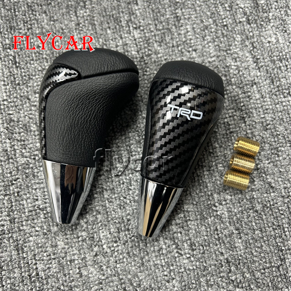 TRD GR Sport Racing Gear Shift Knob Shifter Lever For Toyota Leather ...