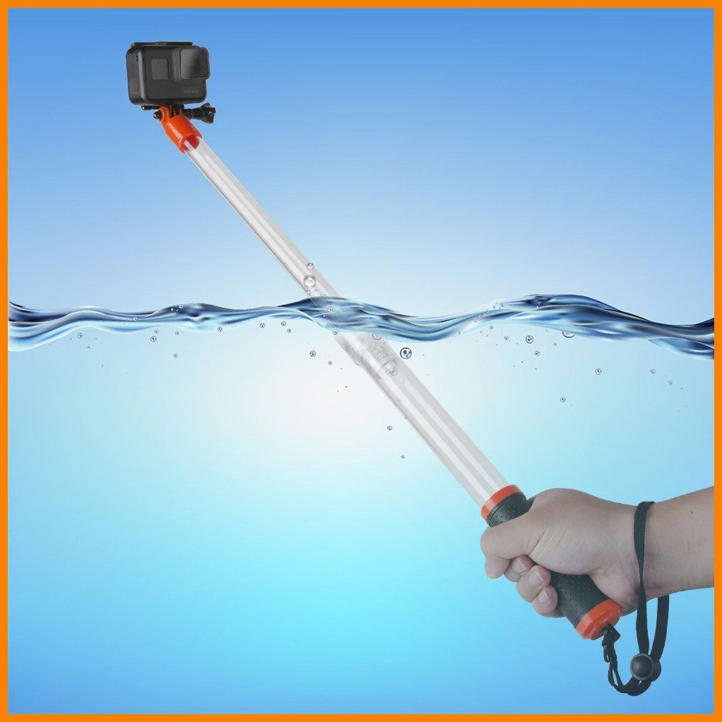 ♟ ﹊ TELESIN Monopod Aquapod Floating Pole For GoPro SJCAM DJI Osmo ...