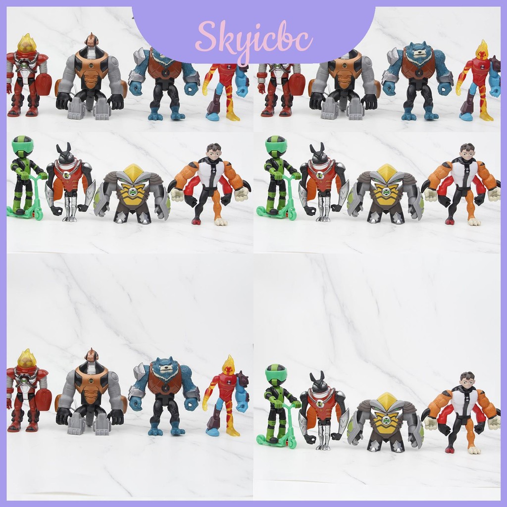 Decorative Ben 10 Figurine Model Pvc Cake Topper Car Blind Box Gift ...