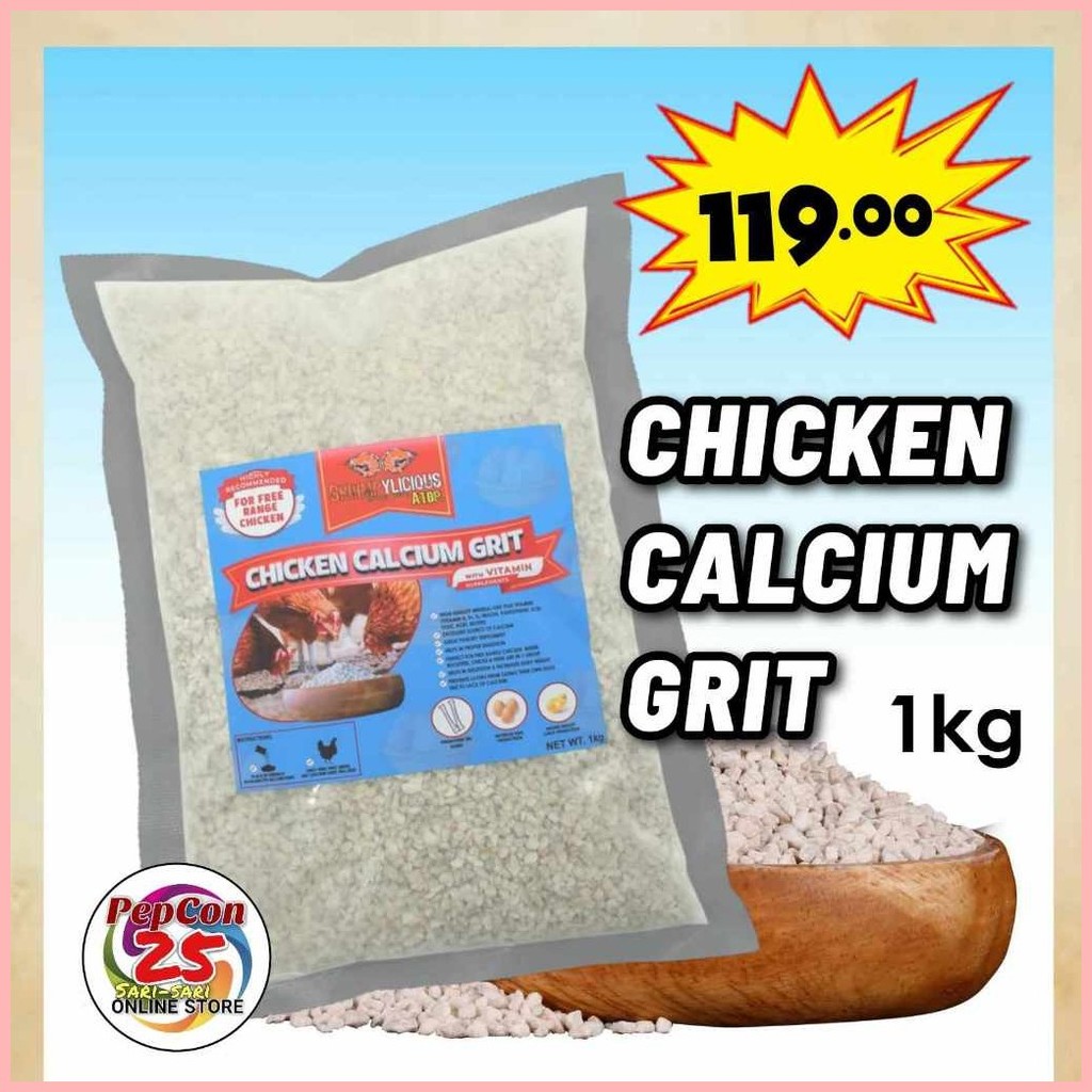 PepCon25 1pc Chicken Calcium Grit 1kg/pack (Shrimpylicious) I CALCIUM ...