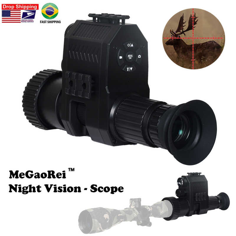 Megaorei Digital Night Vision Scope Monocular 1080P 200-400M Infrared ...