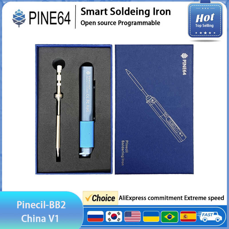 V1 Pine64 Pinecil BB2 Smart Portable Soldering Iron Type-C DC PD3.0 Adjustable Digital ...