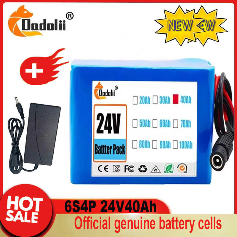 6 6S4p 24V 40Ah 18650 Battery Lithium Battery 25.2V 40000Mah Moped ...