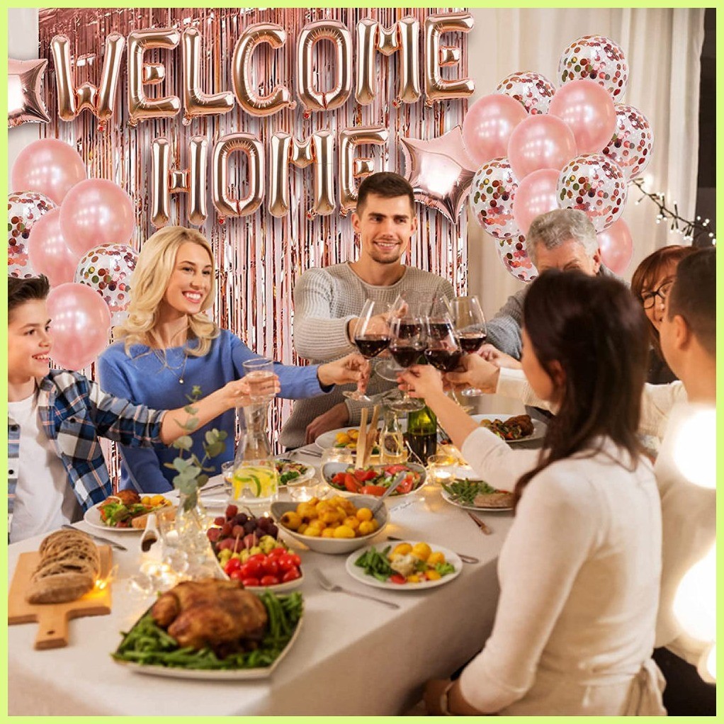 ∬ Welcome Home Banner Decoration Set Family Reunion Welcome Back Party ...