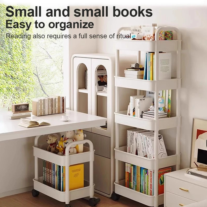 Trolley Cart Moving Rack Kitchen Storage Shelf 3 Tier Cabinets Bedroom ...