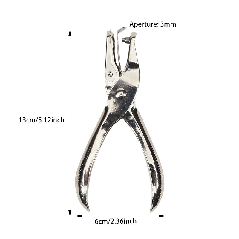 1 Pc Metal Pore Diameter Punch Pliers Single Hole Puncher Hand Paper ...