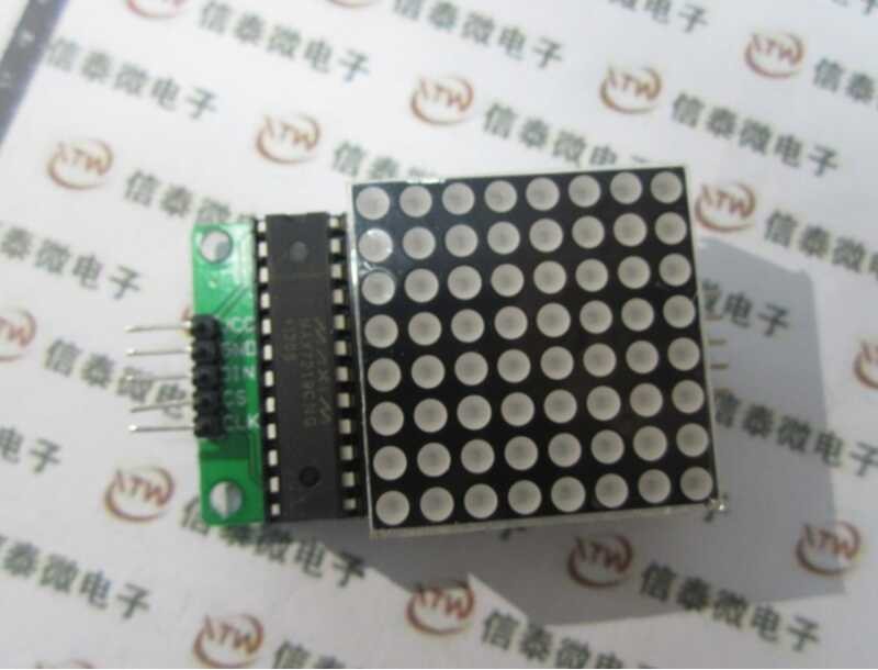 The finished MAX7219 dot matrix module is compatible Control module ...