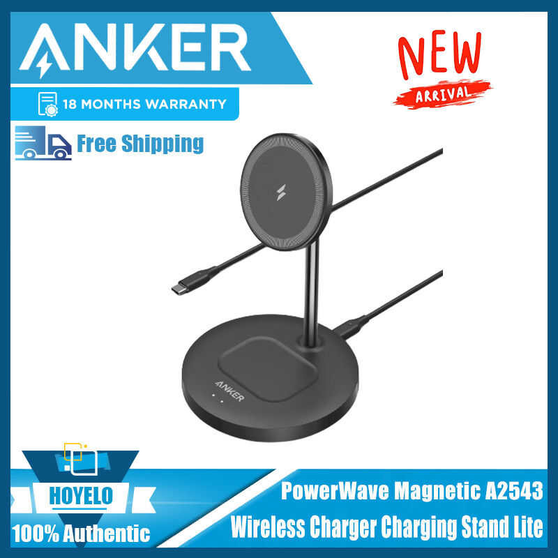 Wireless Anker Charging Stand, Powerwave 2-In-1 Magnetic Stand Lite ...