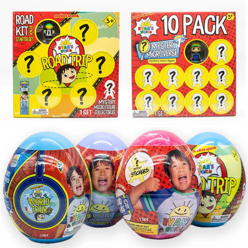 RYAN WORLD Capsule Toys World Travel Company Treasure 10 Pack or 6 Pack ...