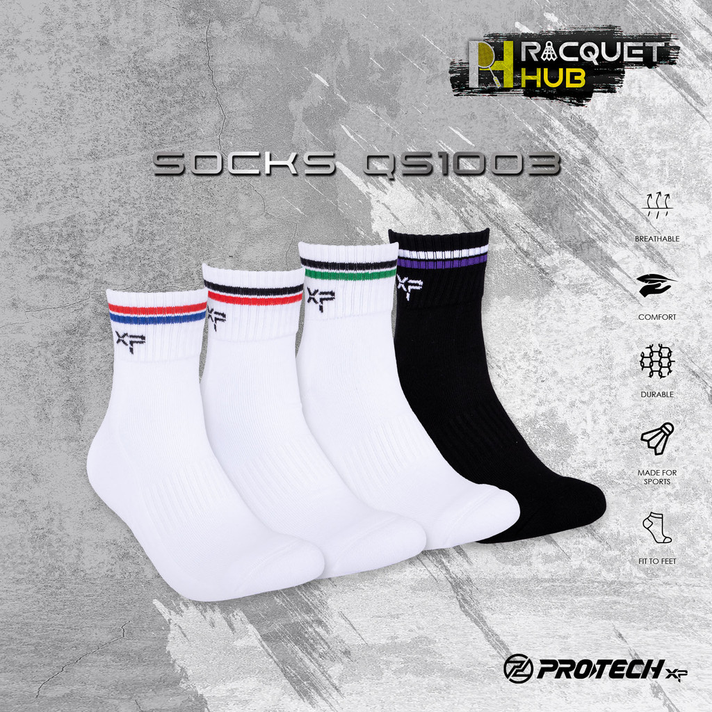 PROTECH Cotton Quarter Sport Sock (QS1003) | Shopee Philippines