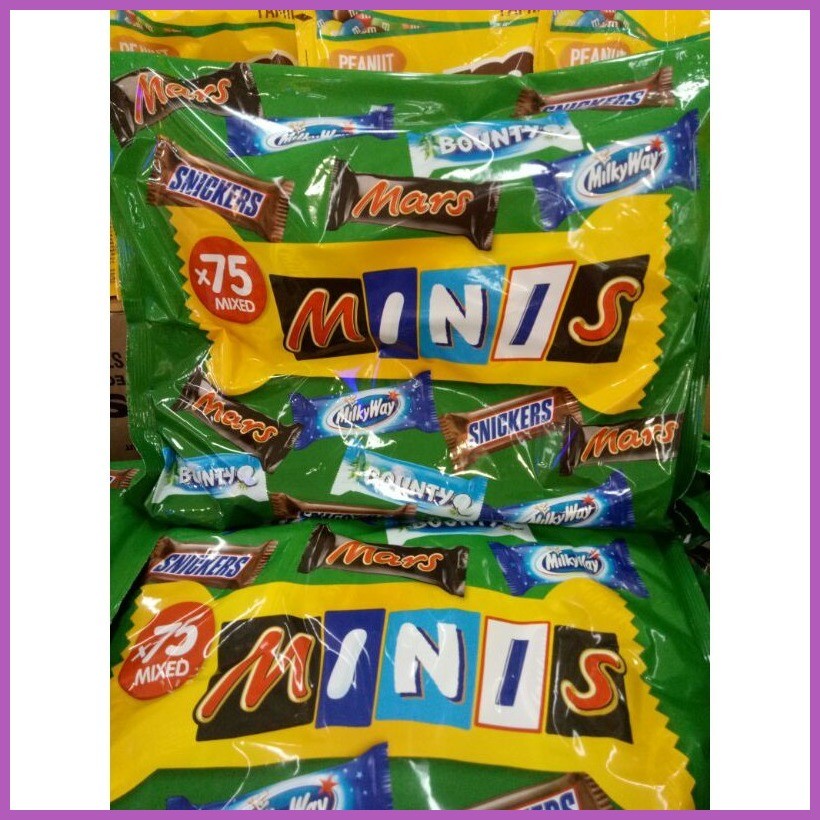 Kirkland Signature Milk Chocolate Almonds and Raisins/ 25 Mixed Minis ...