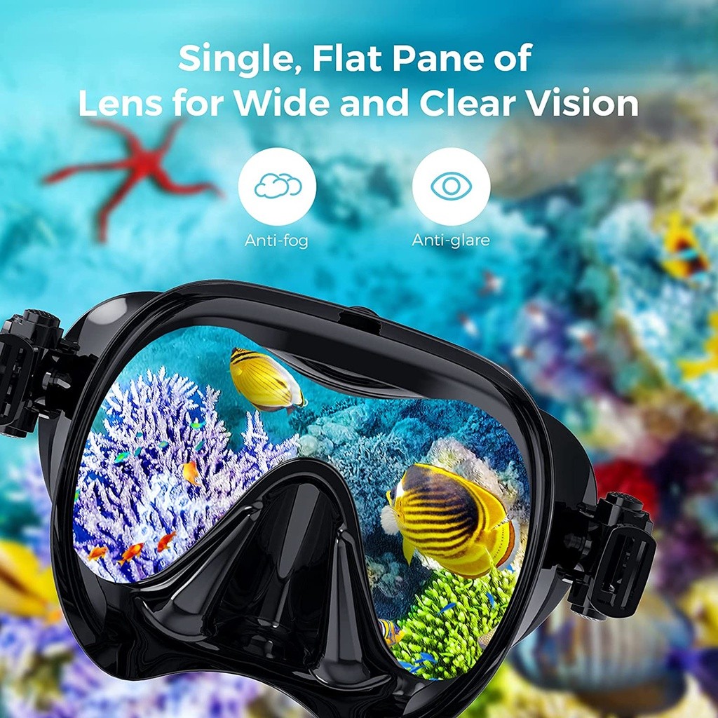 NEW Snorkeling Set Dry Top Anti Fog HD Aqua Diving Goggles Adult Diving ...
