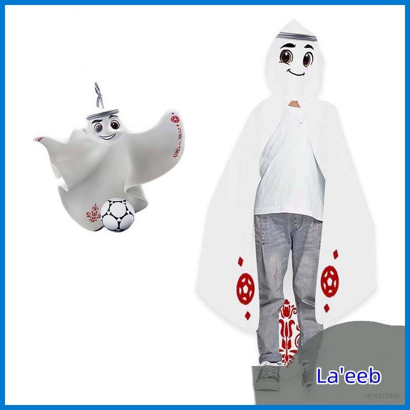 Kira FIFA World Cup Qatar 2022 mascot Laeeb dishdasha robe kaffiyeh ...