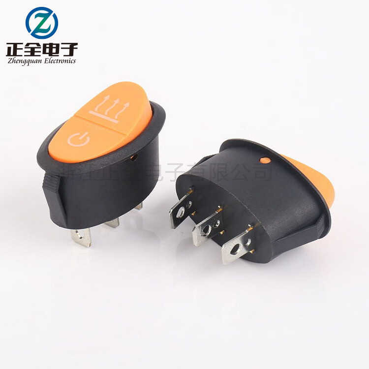 Ship type switch, large elliptical rocker switch, KCD2 fully enclosed ...