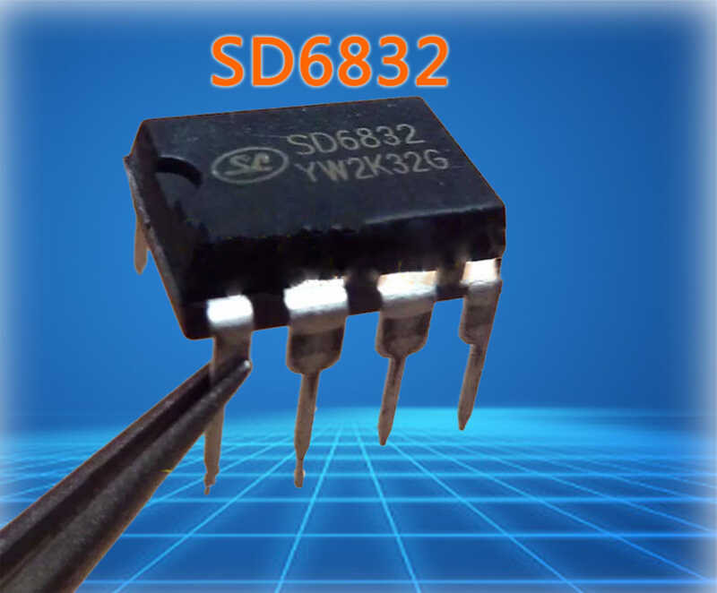 10 new SD6832 original power chips with 8-pin DIP insertion | Shopee ...