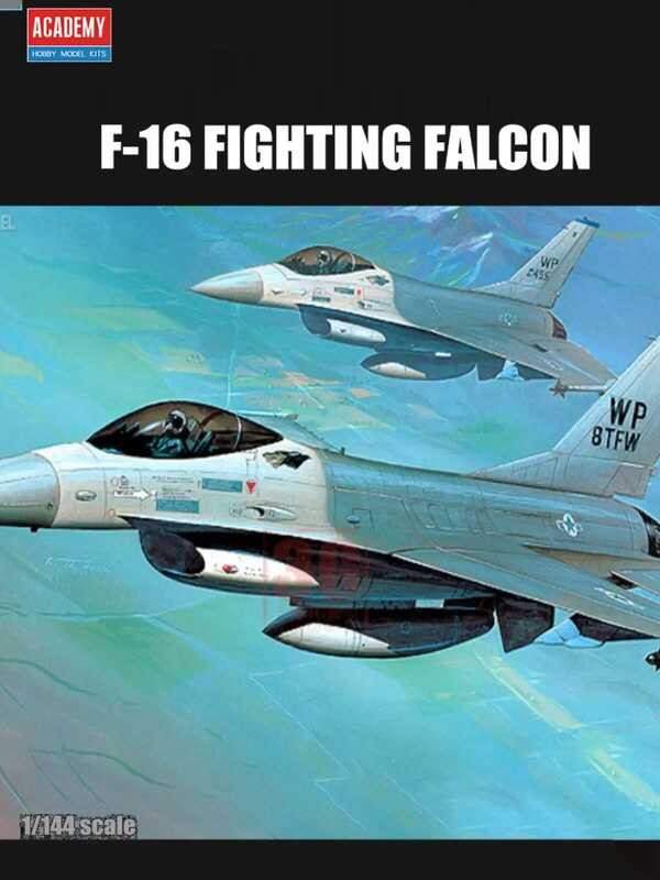 Academy Model Aircraft Kit 1/144 12610 USAF F-16 Fighting Falcon ...