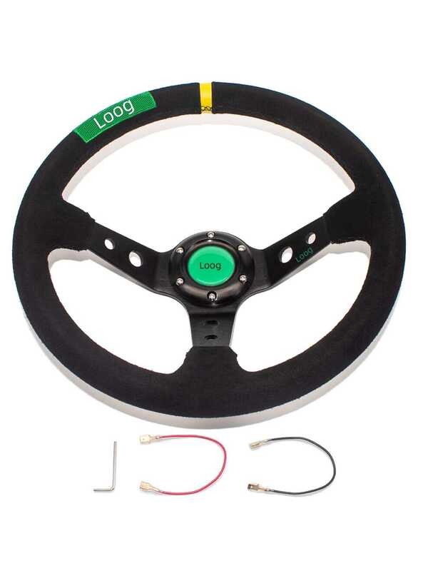 TAKATA inch Modified Racing Suede Steering Wheel Universal Sports ...