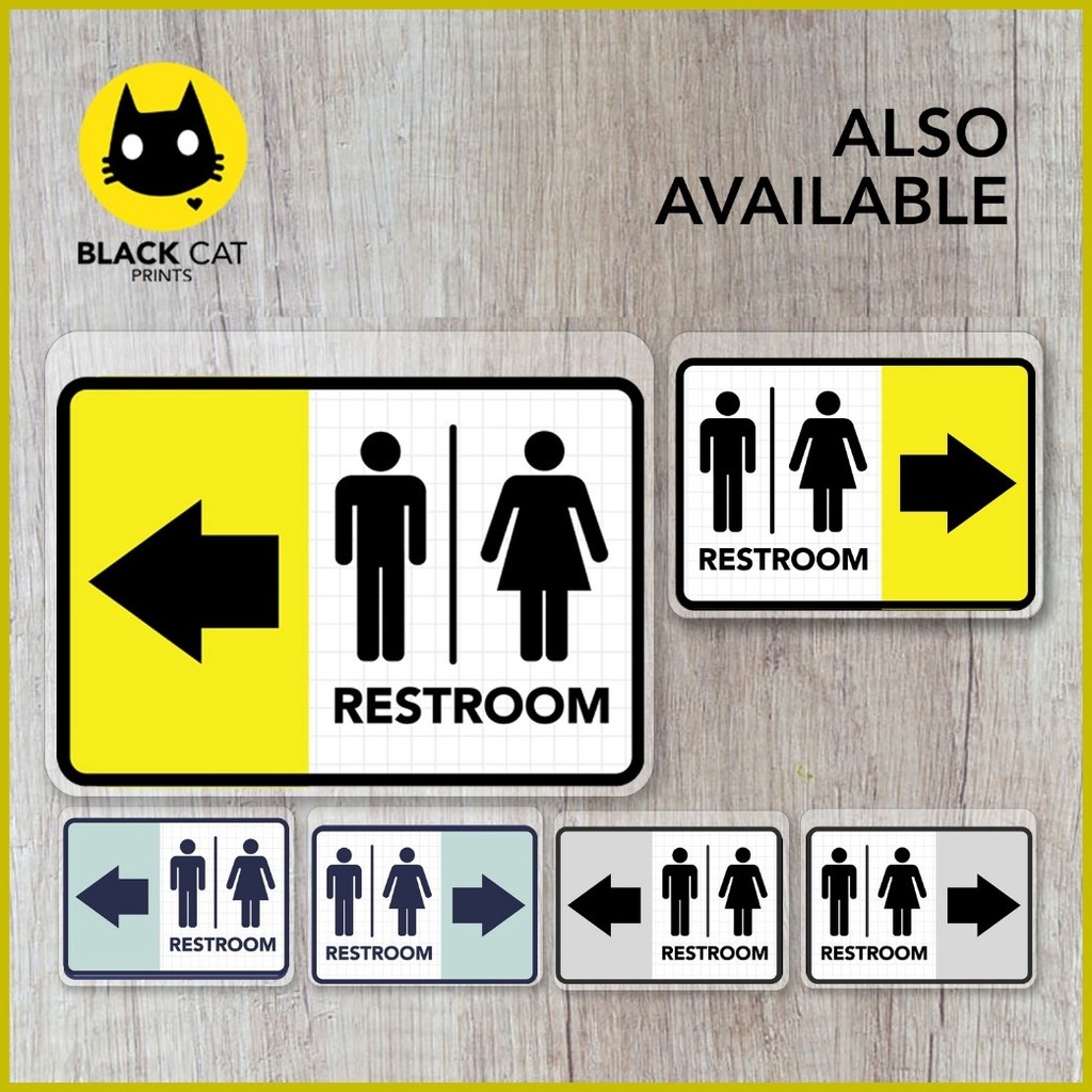 All Gender and PWD Restroom Signs / Laminated Signages / Sign Boards ...
