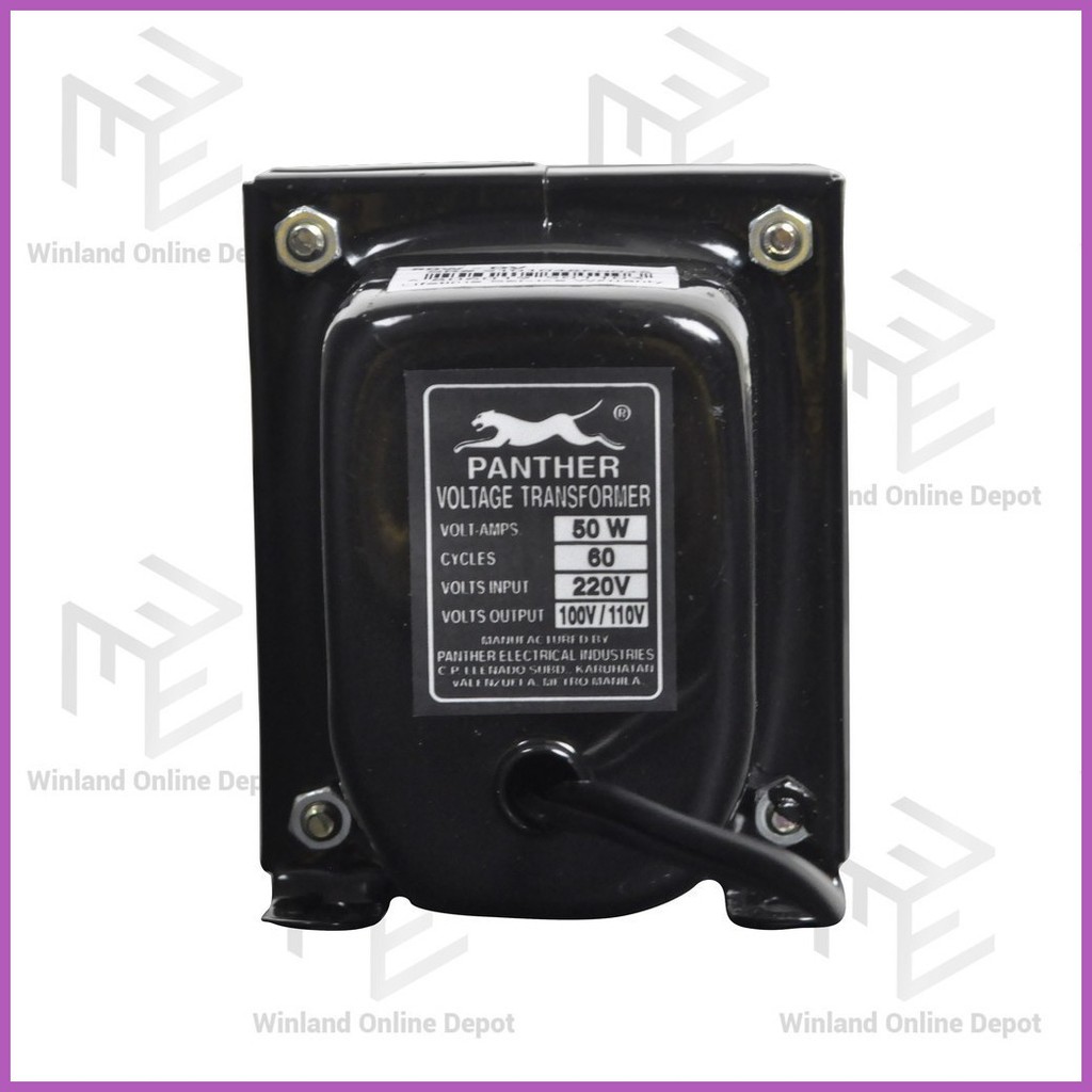 Panther by Winland Step-down Transformer Dual Voltage 50 Watts, Input ...
