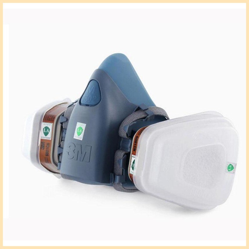 3M 7502 Respirator Mask 7 in 1 Suit Industry Painting Spray Dust Gas Mask Chemcial Half Face ...
