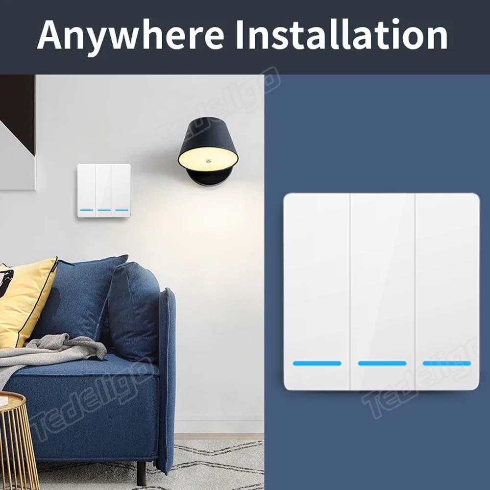 Wireless switch RF 433Mhz Light Push Switch RF Remote Control Wall ...