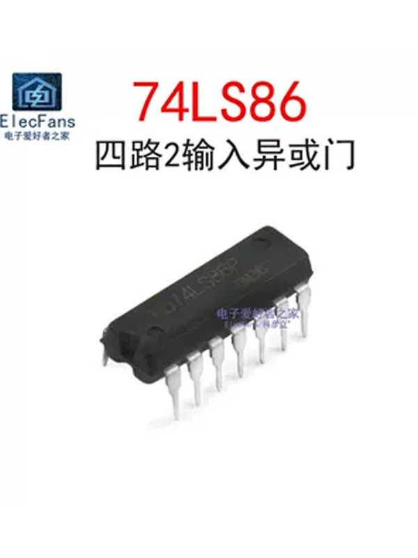 (2) Maglagay ng 74LS86 DIP-14 quad XOR gate/gate/inverter chip ...