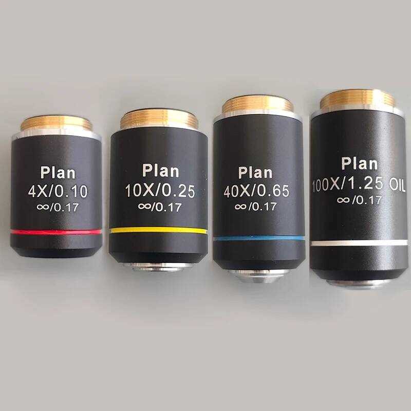 10X 40X 4X 100X 195 Infinity Plan Objective Lens RMS 20.2Mm Interface ...