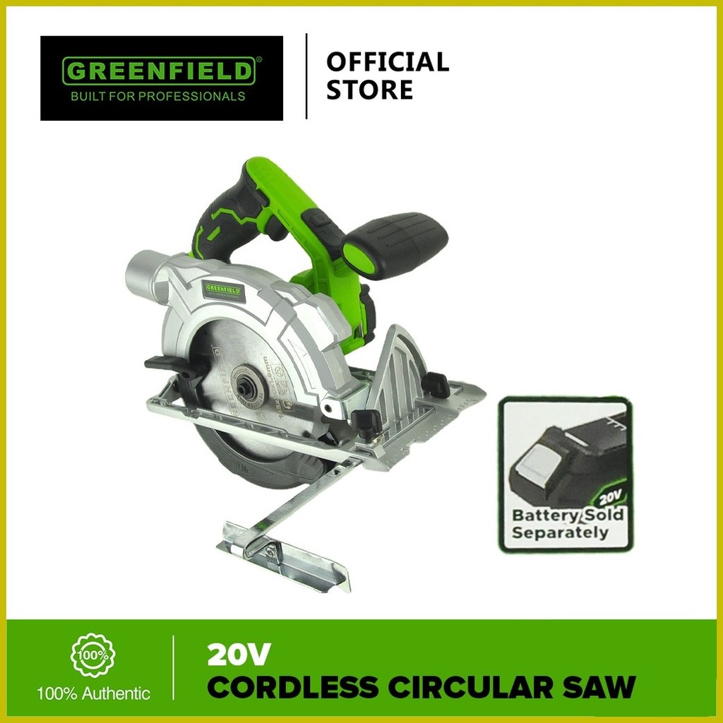Greenfield 20V Cordless Circular Saw (Bare Tool Only, Battery Sold ...