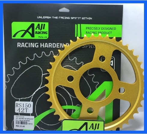 ☑ ☼ ⊕ AJI RACING SPROCKET 428H 14/15T/16T & 38/39/40/41/42/43/44T HONDA ...