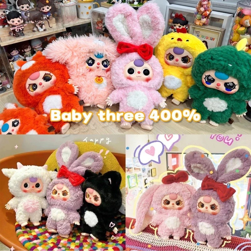 [GENUINE] Baby THREE 400% V1 V2 - Genuine Blind box - BABY Ba 400 ...